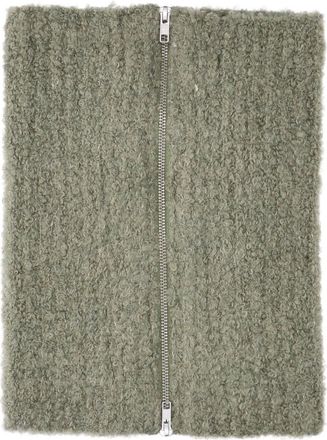 Maison Margiela Zip Neck Warmer In Wool Blend
