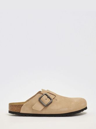 Birkenstock Sabots Boston en cuir nubuck avec bride r&eacute;glable