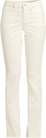 Lands End Straight Fit Cordhose Mid Waist, Damen, Größe:42 76 regular, Weiß, Baumwoll-Mischung, by Lands End