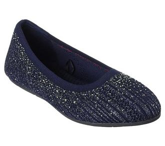 Skechers Cleo 2.0 Glitzy Daze pour Femme, Bleu Marine, 36.5 EU