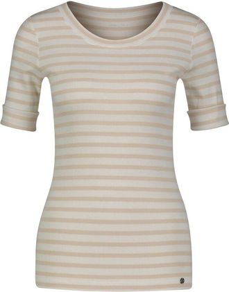 Marc Cain Damen T-Shirt aus Baumwoll-Ripp