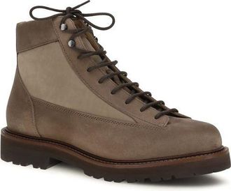 Brunello Cucinelli Calf Leather Lace-Up Boot - Brown