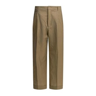 SOEUR Soeur - Watson Pantalon Large &agrave; Pinces - Femme - Pantalons - Beige - Taille: 36 FR
