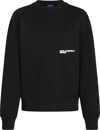 Karl Lagerfeld Femme Sweat Karlism Relaxed Coupe Relaxed, Noir, S