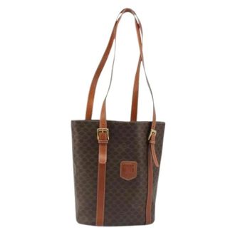 Celine Pre-owned Macadam Canvas Tote - Femme - Pre-owned - Brun - Taille: ONE Size