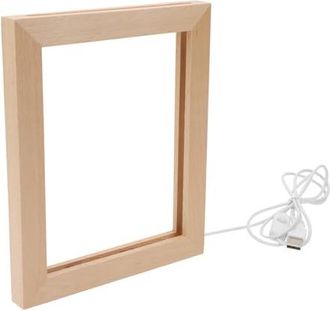 Cabilock cadre photo lumineux cadres suspendus es daffiches es photo plusieurs images fournitures lumi&egrave;res lumi&egrave;re led feux led e simple e de mode en bois Khak