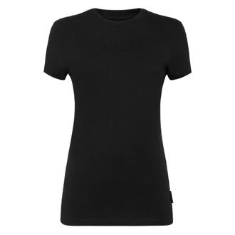 Philipp Plein Femme, Tops, Noir, Taille: 44 FR Pure Fit T-Shirt Fatale