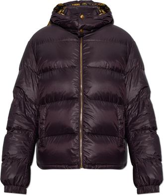 Versace Daunenjacke mit abnehmbarer Kapuze - - Jackets - Herren - Lila - L