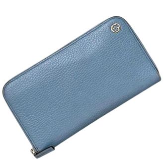 Gucci Portefeuille long (bi-pli) doccasion - Femme - Pre-owned - Bleu - Taille: ONE Size