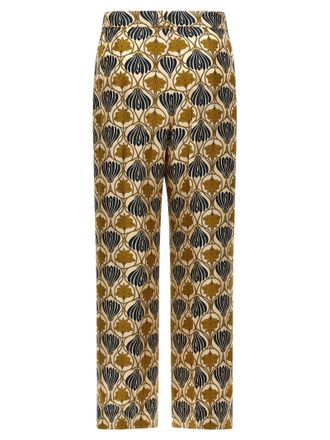 Max Mara Womens Bicolor Silk Casual Pants