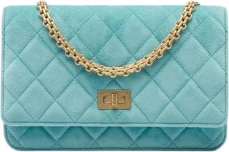 Chanel Pre-owned Wallet on Chain - Femme - Pre-owned - Bleu - Taille: ONE Size