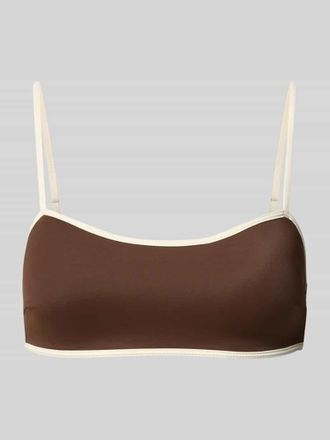 Neo Noir Bikini-Oberteil mit Kontrastkante Modell FIA SOLID