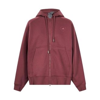 adidas by Stella McCartney Kapuzenpullover mit durchgehendem Rei&szlig;verschluss - - Sport - Damen - Braun - M