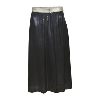 Maison Margiela Foiled Midirock - - Skirts - Damen - Schwarzk - XS