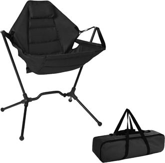 Generic Camping-Schaukelstuhl, zusammenklappbar, f&uuml;r den Au&szlig;enbereich, gepolsterter Stuhl, tragbar, verstellbarer Gartenstuhl, zusammenklappbar, H&auml;ngematte f&uuml;