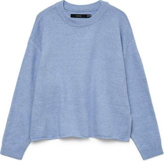 Vero Moda Strickpullover VMBOOM LS O-NECK PULLOVER BOO mit Rundhalsausschnitt