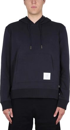 Thom Browne Homme, Sweatshirts et sweats &agrave; capuche, Bleu, Taille: 2XL SweaT-shirt avec Broderie