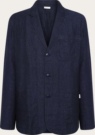 Knowledge Cotton Apparel Herren vegan Blazer Leinen Total Eclipse