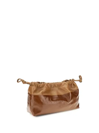 Pierre Hardy Womens Clutch Twin Havana Calf Leather Shoulder Bags