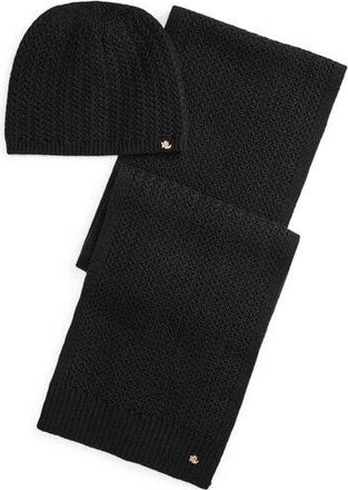 Lauren Ralph Lauren Set Schal und M&uuml;tze 454P04471001 Schwarz