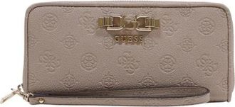 Guess Femme, Accessoires, Beige, Taille: ONE Size Portefeuille &agrave; Fermeture &Eacute;clair avec Compartiments et Poches Int&eacute;rieures