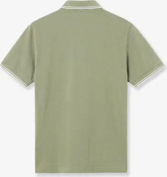Stone Island Mens Polo Shirt Green Stretch Organic Cotton T-shirts And Polos