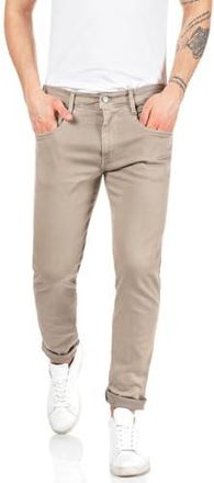 Replay Homme M914 Anbass Hyperflex Colour Xlite Jeans, Sand 020-1, 32W / 34L EU