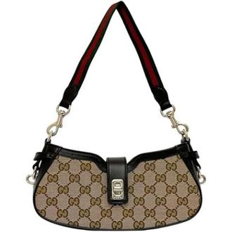 Gucci Pre-owned Canvas Schultertasche - - Pre-owned - Damen - Beige - ONE SIZE