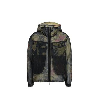 Andersson Bell Veste transparente fleurie et oversize &agrave; capuche