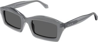 Alaia Rechteckige Sonnenbrille - - Accessories - unisex - Grau - 53 MM