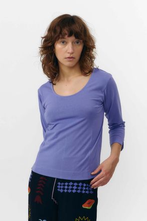 Suite13lab Damen vegan Oberteil Bonao Mittelblau