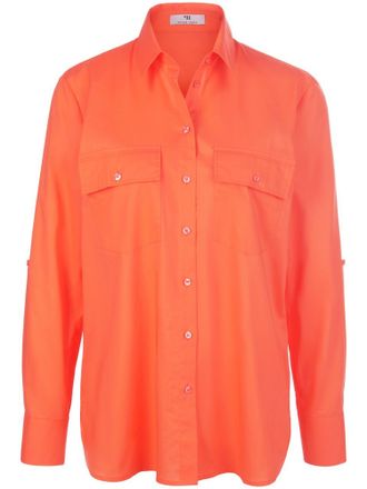 Peter Hahn Bluse Hemdkragen Peter Hahn orange