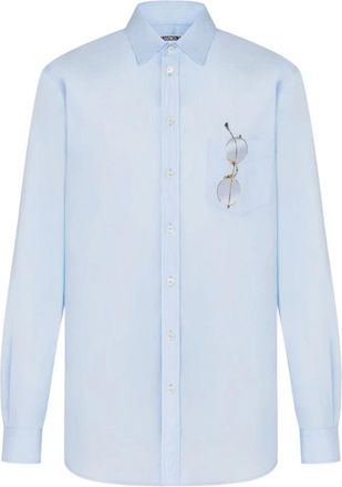 Moschino Homme, Chemises, Bleu, Taille: S Casual Shirt