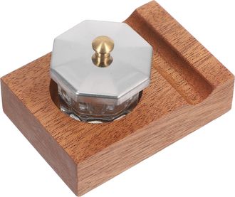 Angoily 1 Set Kalligraphie-Stifthalter, Holzpinselablage mit Tintenfass, schr&auml;ger Federst&auml;nder, Vintage-Stiftst&auml;nder, Schreibtisch-Organizer f&uuml;r K&uuml;nstler