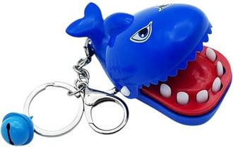 Generico Porte-cl&eacute;s en forme de - Jouet interactif pour mordre la main, blague pratique pour les filles et les gar&ccedil;ons | Trousseau amusant pour 4+ Maquillage c