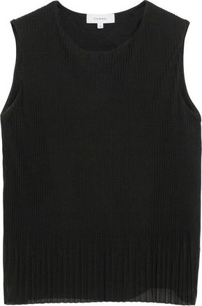 Comma T-Shirt Sommertop mit feiner Struktur