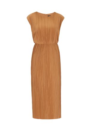 Faina Kleid Frauen helles Kamel