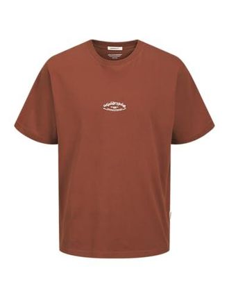 Jack & Jones Joracapulco Back T-Shirt &agrave; col Rond pour Homme, Arabian Spice, L