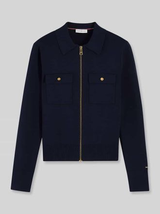 Tommy Hilfiger Regular Fit Strickjacke mit Brusttaschen