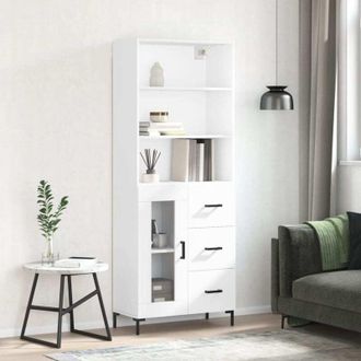 vidaXL Highboard Wei&szlig; 69,5x34x180 cm Holzwerkstoff Vidaxl