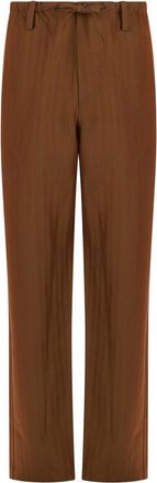 Dries Van Noten Pantalons D&eacute;contract&eacute;s - Marron