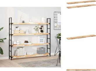 vidaXL Vidaxl - Schweberegale 2 Stk. 140x20x4 cm Massivholz Akazie Unbehandelt - Wandregal - Holzwandregal - Regal - Dekorationselement - Raumgestaltung