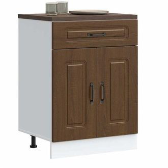 vidaXL Vidaxl - Armoire de cuisine Kalmar ch&ecirc;ne marron bois ding&eacute;nierie