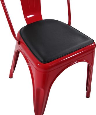 hjh OFFICE 645030 Magnet-Kissen PILOW I Schwarz Kunstleder Bequemes Kissen für alle Metallstühle