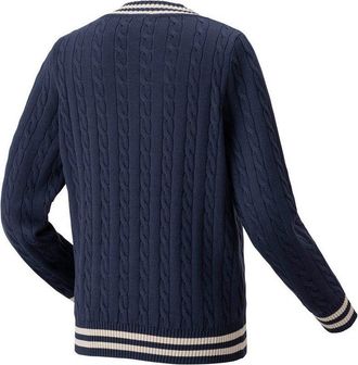 Yonex Sweater Pullover mit V-Ausschnitt 2024 indigoblau Herren