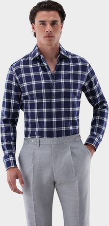 van Laack Flanellhemd kariert Tailor Fit