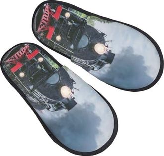 Generic Pantoufles En Coton Train Locomotive À Vapeur Anti Odeur Slippers Lavables Chaussons Maison Pour DIntérieur Unisex Hôtels L