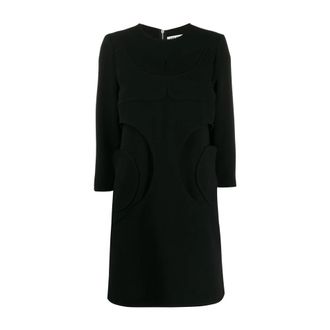 Courr&egrave;ges Shift Mini Kleid - - Dresses - Damen - Schwarzk - XS