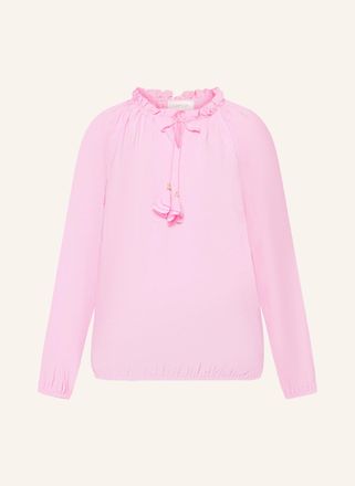 Cartoon Cartoon Blusenshirt Mit R&uuml;schen pink