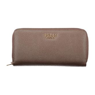 Guess Melody SLG Grand Zip Around - Femme - Accessoires - Brun - Taille: ONE Size